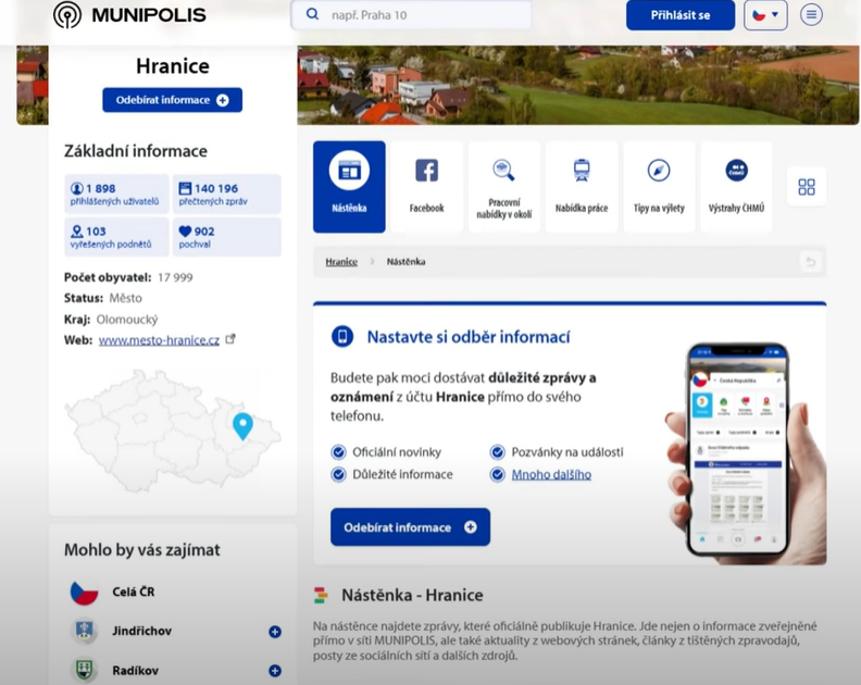 TV Mach: Aplikace MUNIPOLIS ve městě Hranice - MUNIPOLIS